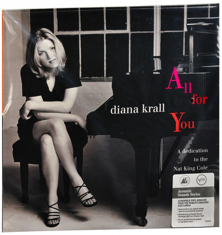 Виниловая пластинка Diana Krall. All For You (A Dedication To The Nat King Cole Trio) (2 LP, винил, черный) (Картонный к