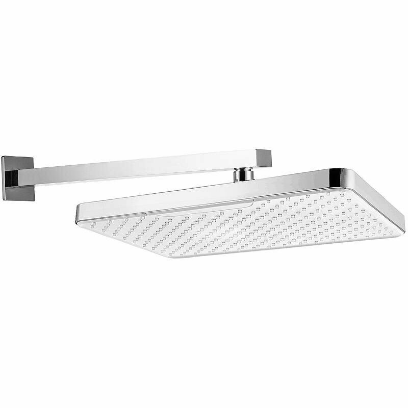 Верхний душ Aquatek AQ2081CR 305х483 мм, хром, настенный, с регулировкой угла наклона