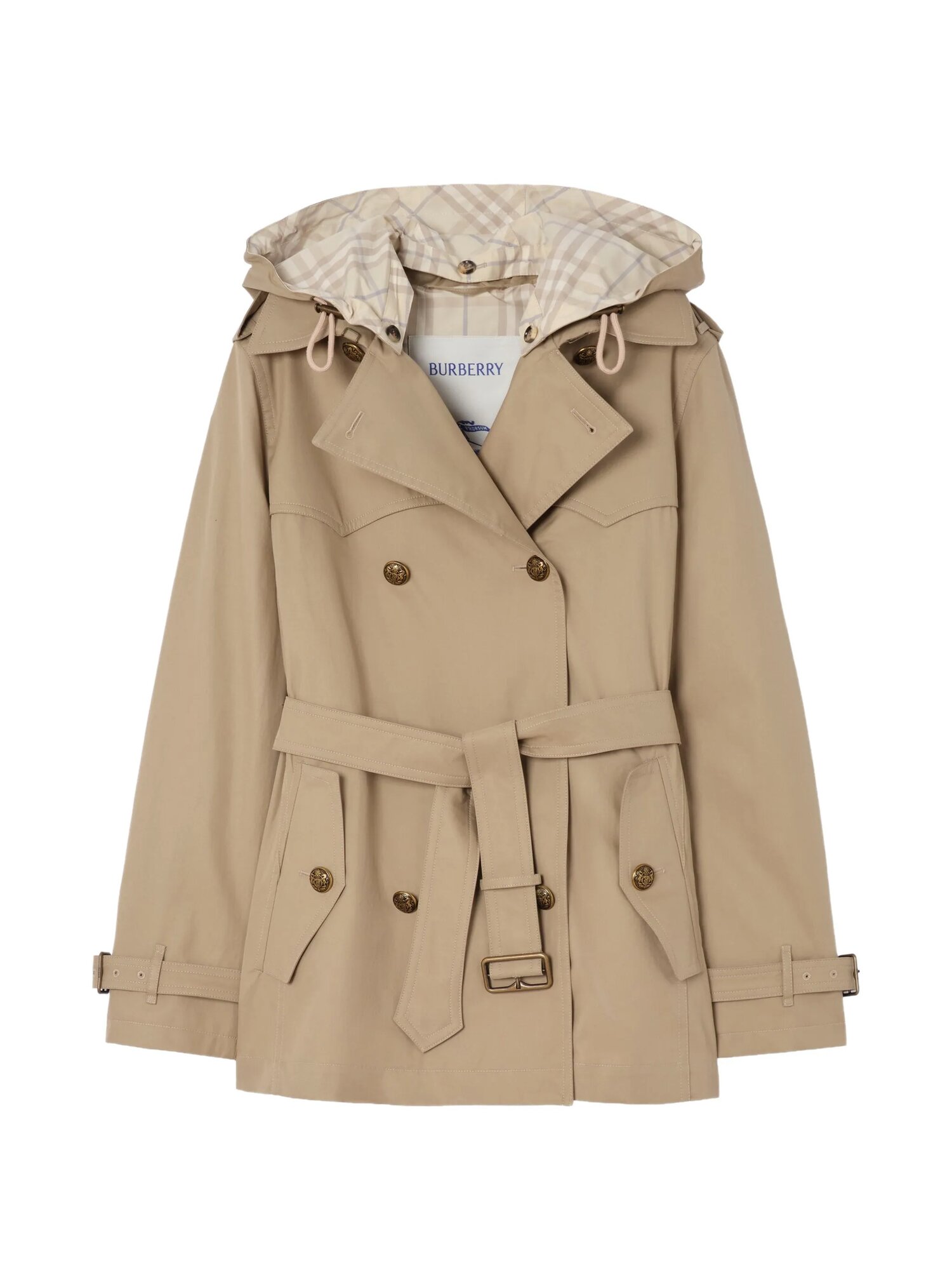 Пальто Short tropical gabardine Foxfield trench coat