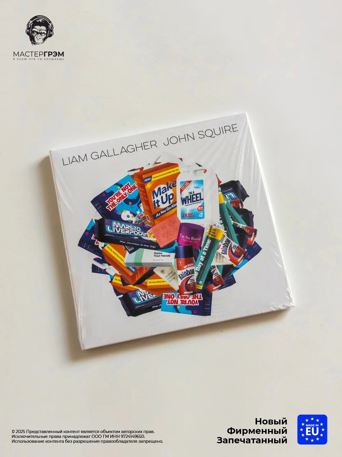 Фирменный аудио диск Liam Gallagher & John Squire - Liam Gallagher & John Squire (CD) 2024 Warner Digisleeve
