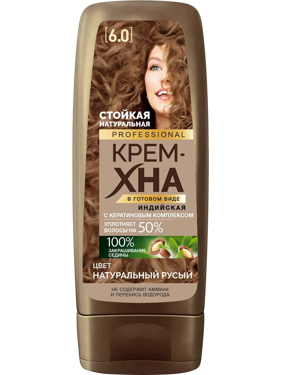 Крем-хна для волос фитокосметик Индийская Professional 6.0 Н