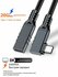 Удлинитель кабеля USB Type-C/USB Type-C, 1 м, черный