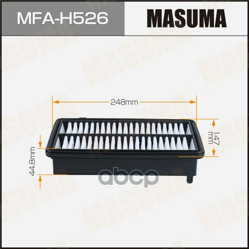 Воздушный фильтр A2811 MASUMA HONDA JADE 15- (1/40) Masuma арт. MFAH526