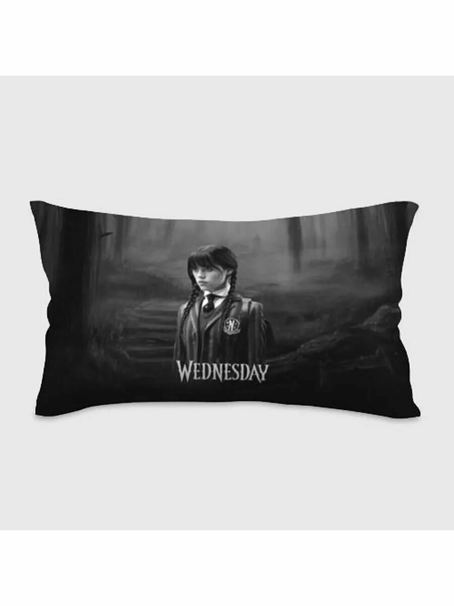 Wednesday черно-белый стиль Подушка