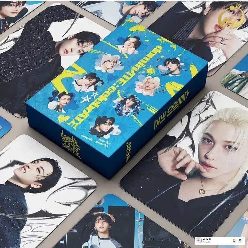 Коллекционные карточки LOMO Stray Kids, 55 экземпляров, включая премиум альбомы DOMINATE, CELEBRATE и KARMA с плакатом