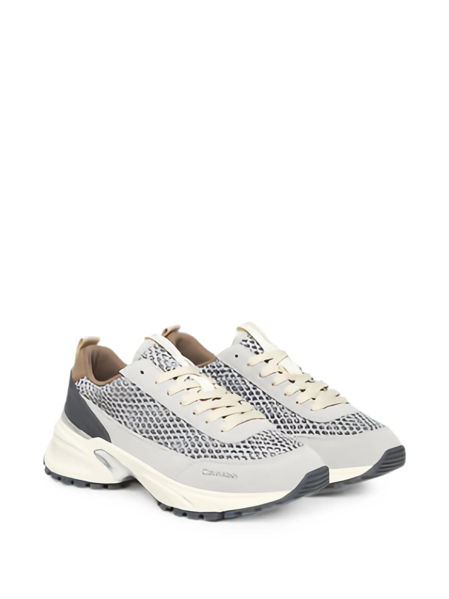 Кроссовки CALVIN KLEIN Mesh-panelled sneakers, размер 39 EU, grey — фото 1