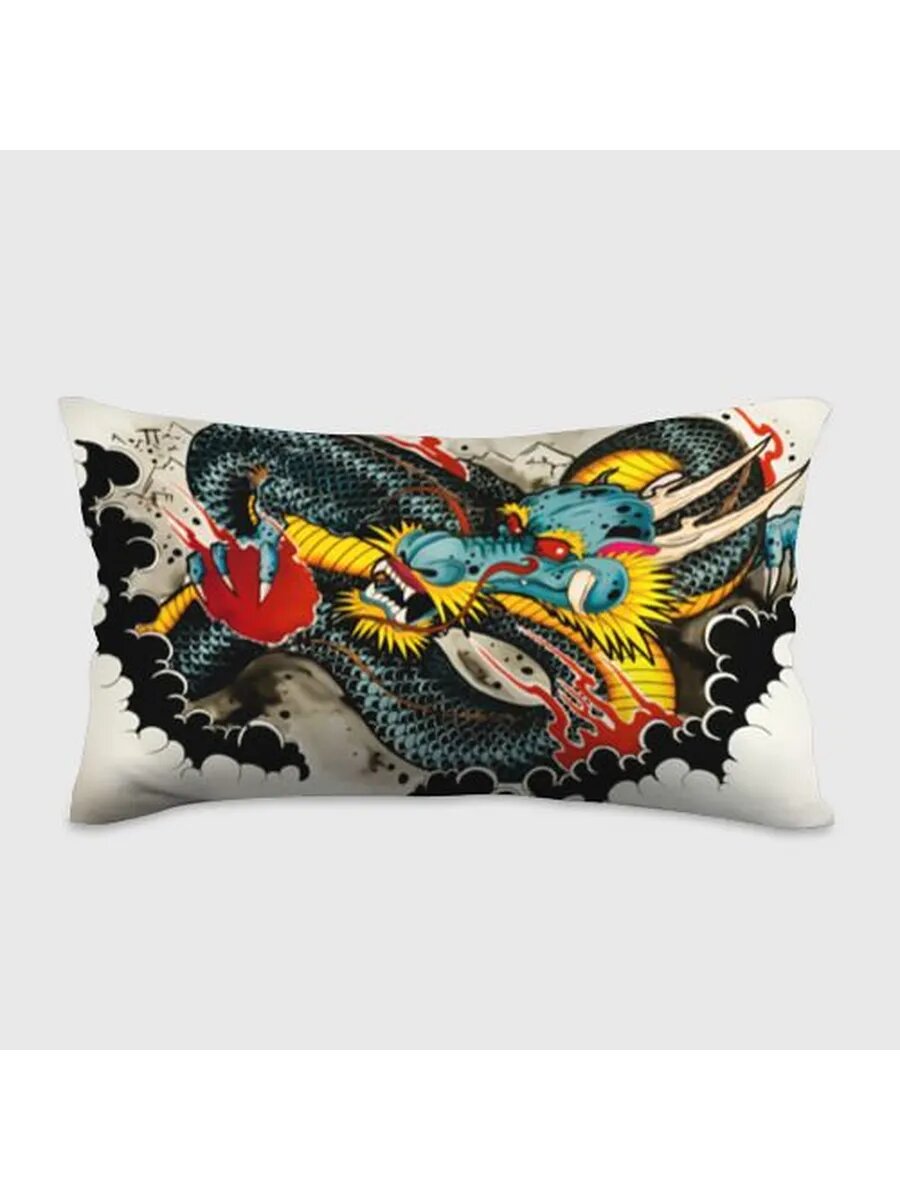 Dsquared tattoo dragon Подушка