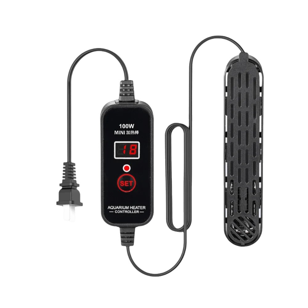 Нагреватель для аквариума 100W, черный