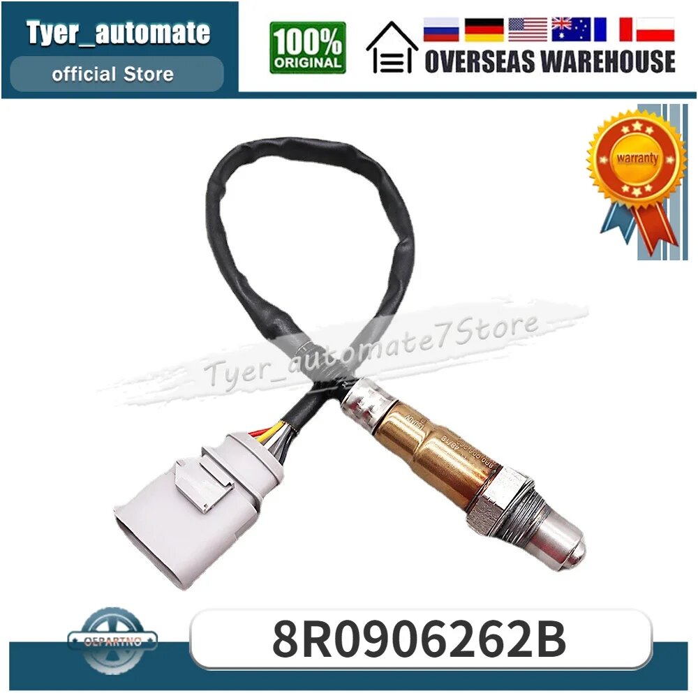Лямбда-зонд, датчик кислорода O2 для Audi A4 A5 A6 A7 A8 Q5 1,8 2,0 TFSI 06L906262F 8R0906262 8R0906262E 0258027115 0258027114