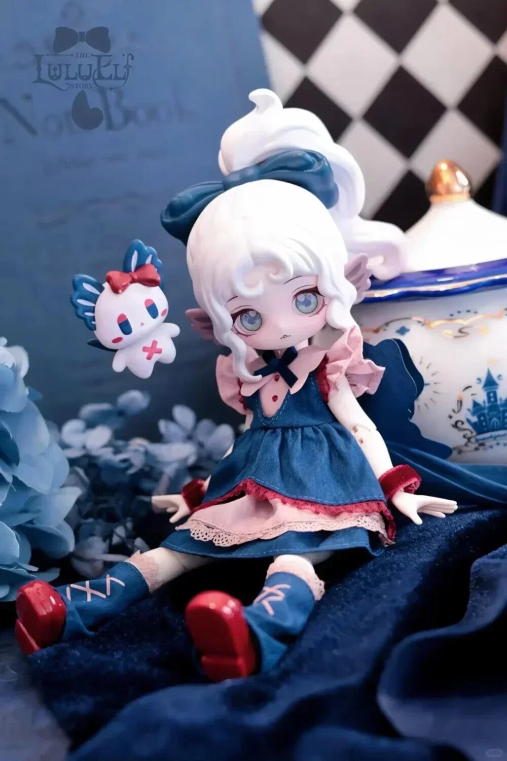 MEET PHOENIX Luluelf Story 1/12 BJD куклы 20 см Синий, Open-Moth
