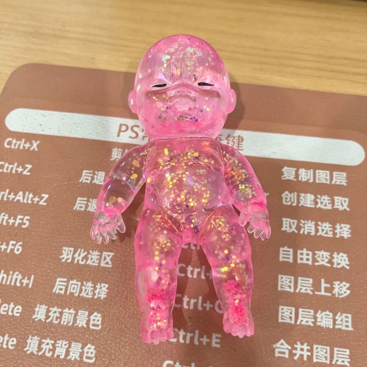 Антистресс игрушка силиконовая для детей 1 шт. Pink 1PC