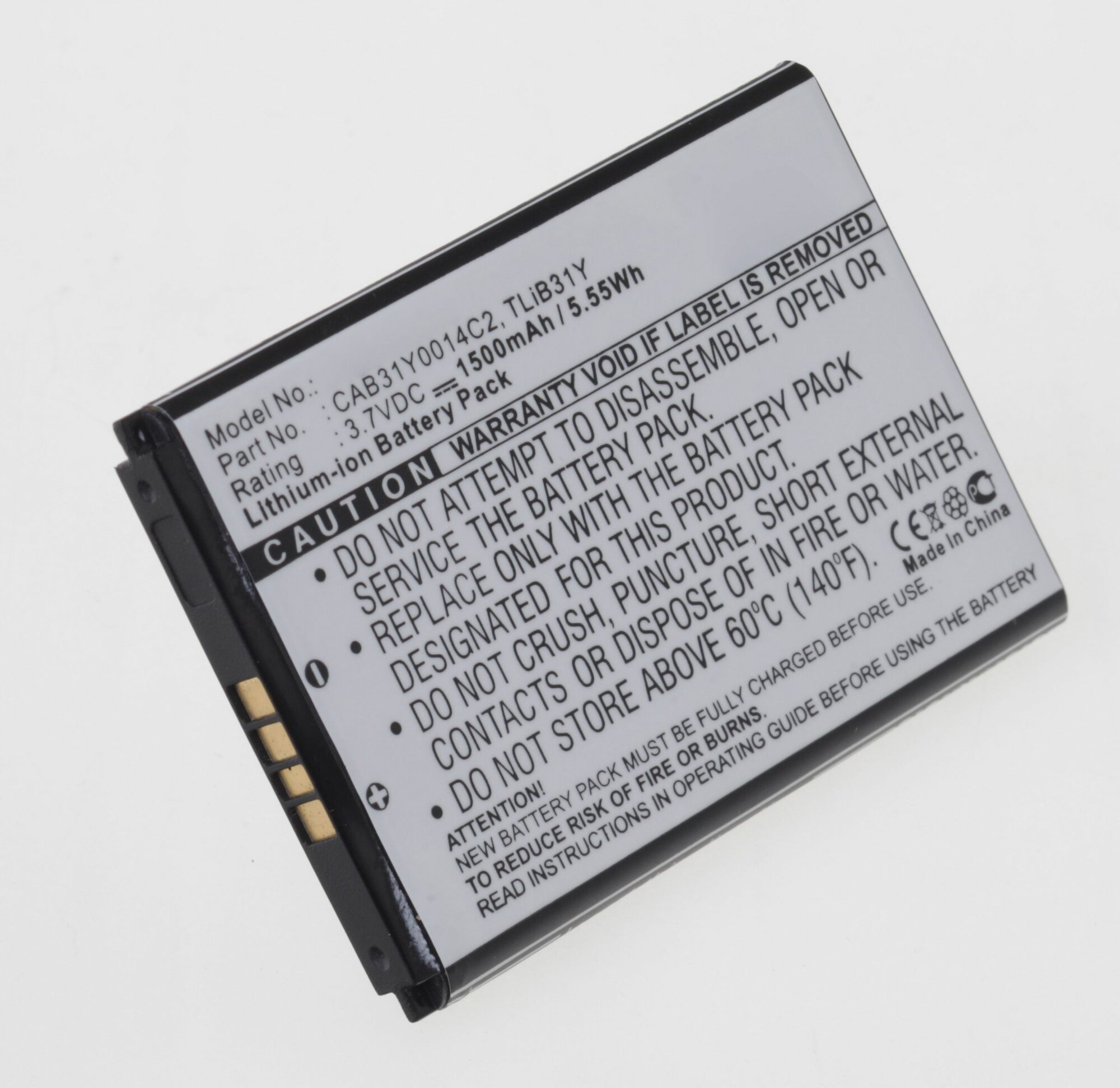 Аккумуляторная батарея iBatt 1500mAh для Alcatel CAB31Y0008C2, One Touch 960, One Touch 955, AUTHORITY,