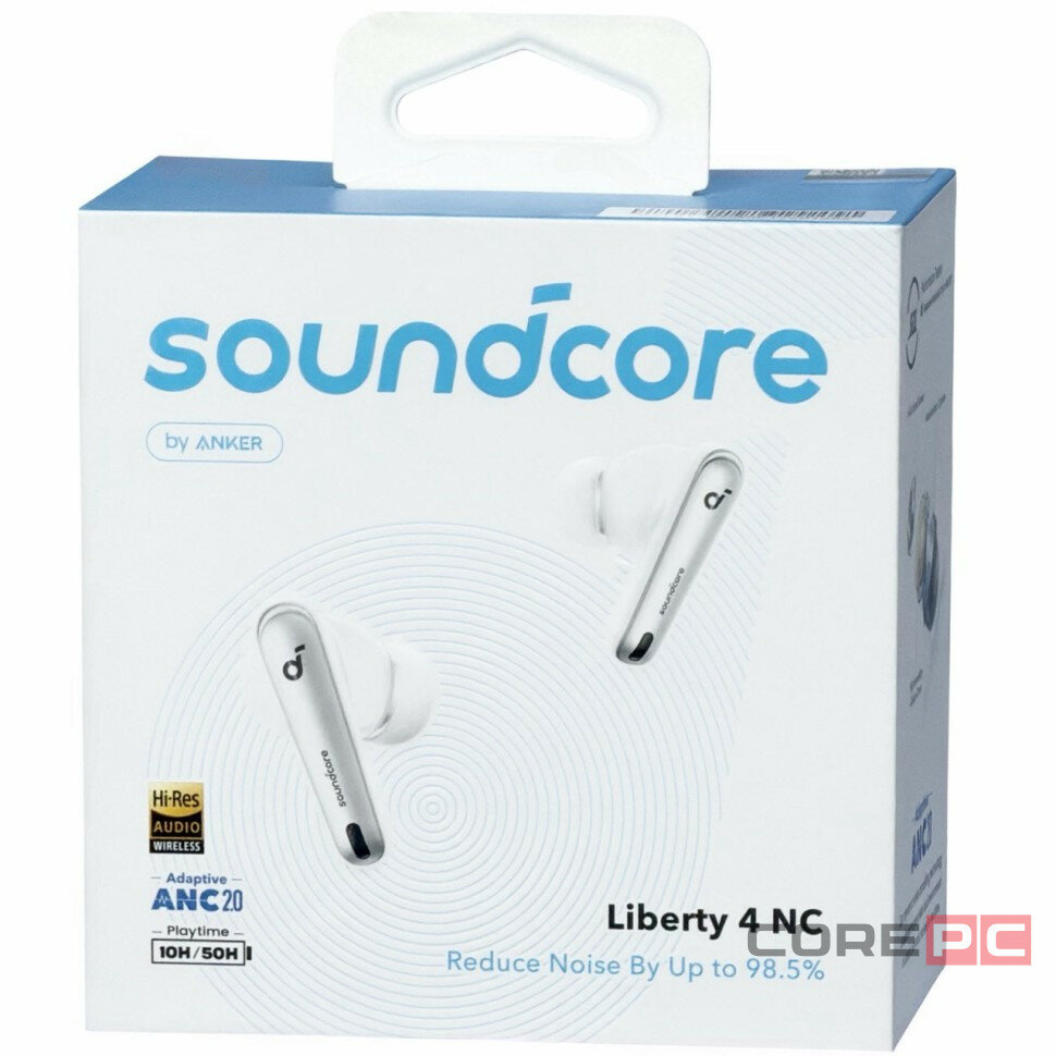 Беспроводные наушники TWS Anker Soundcore Liberty 4 NC белые