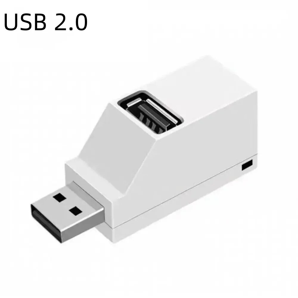 USB хаб 3.0 1 на 3 порта USB 2.0 HUB White