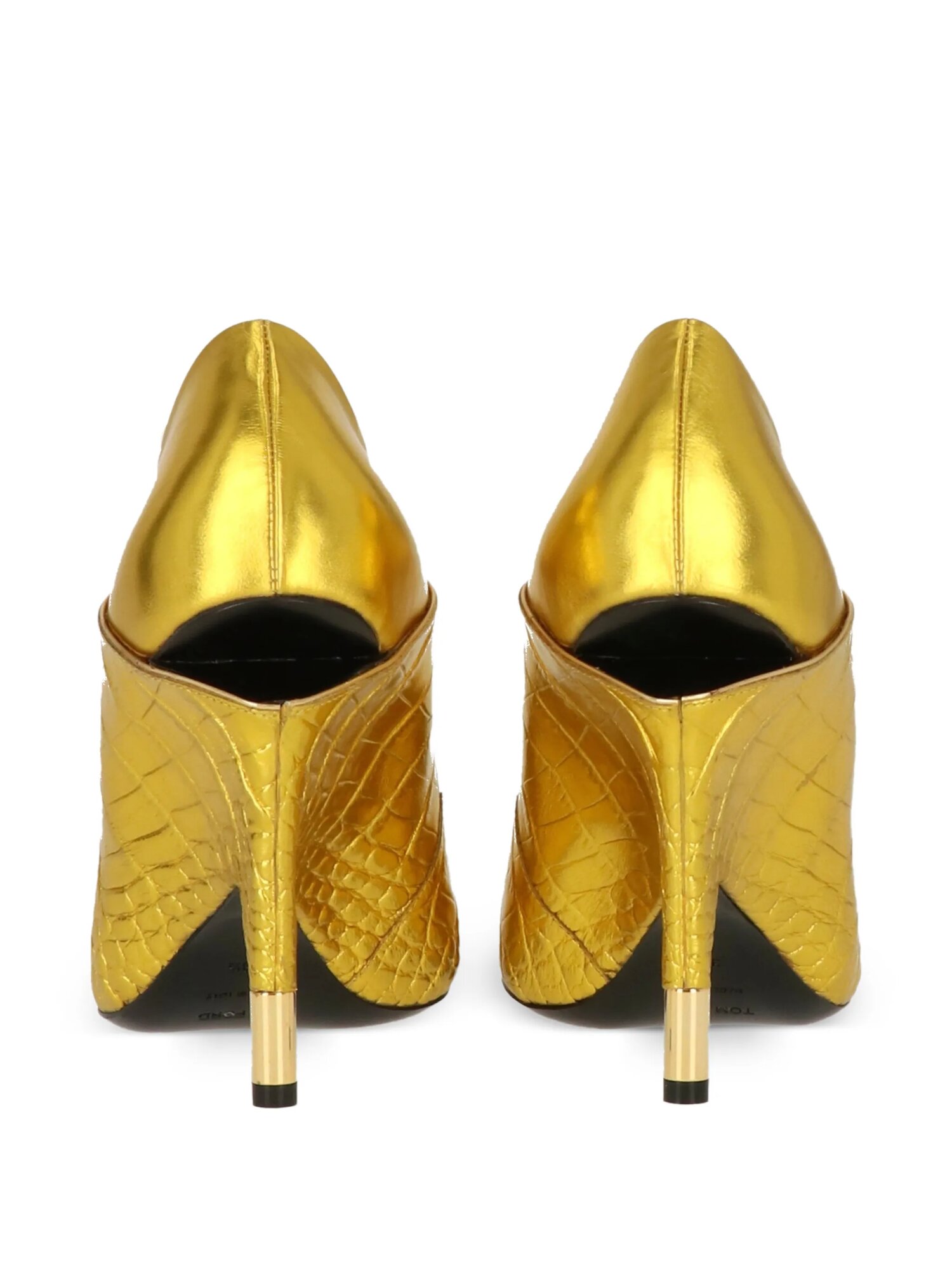 Туфли Tom Ford Metallic textured pumps, размер 37 — фото 1
