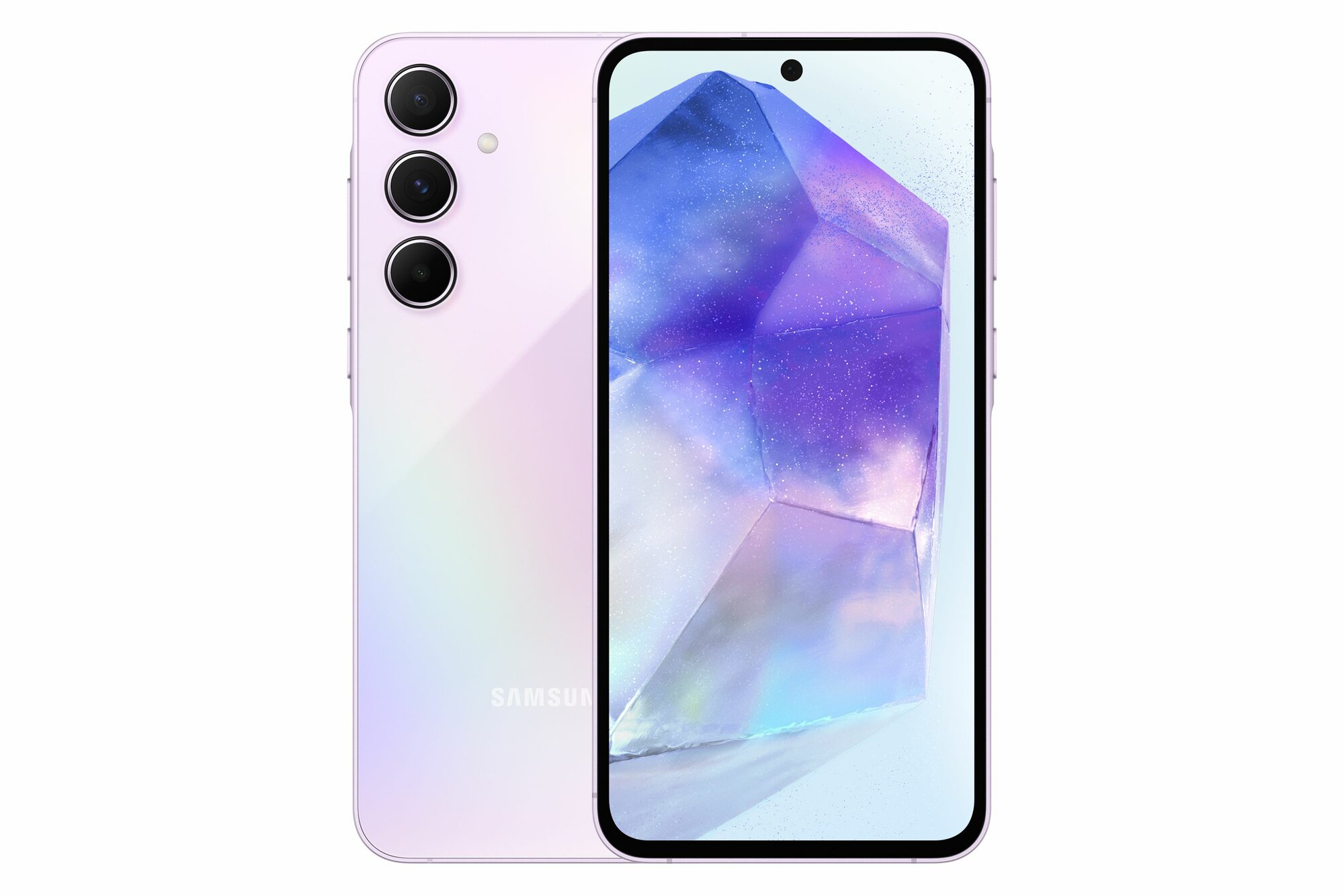 Samsung Смартфон A55 5G CN 12/256 ГБ, Nano-SIM, сиреневый