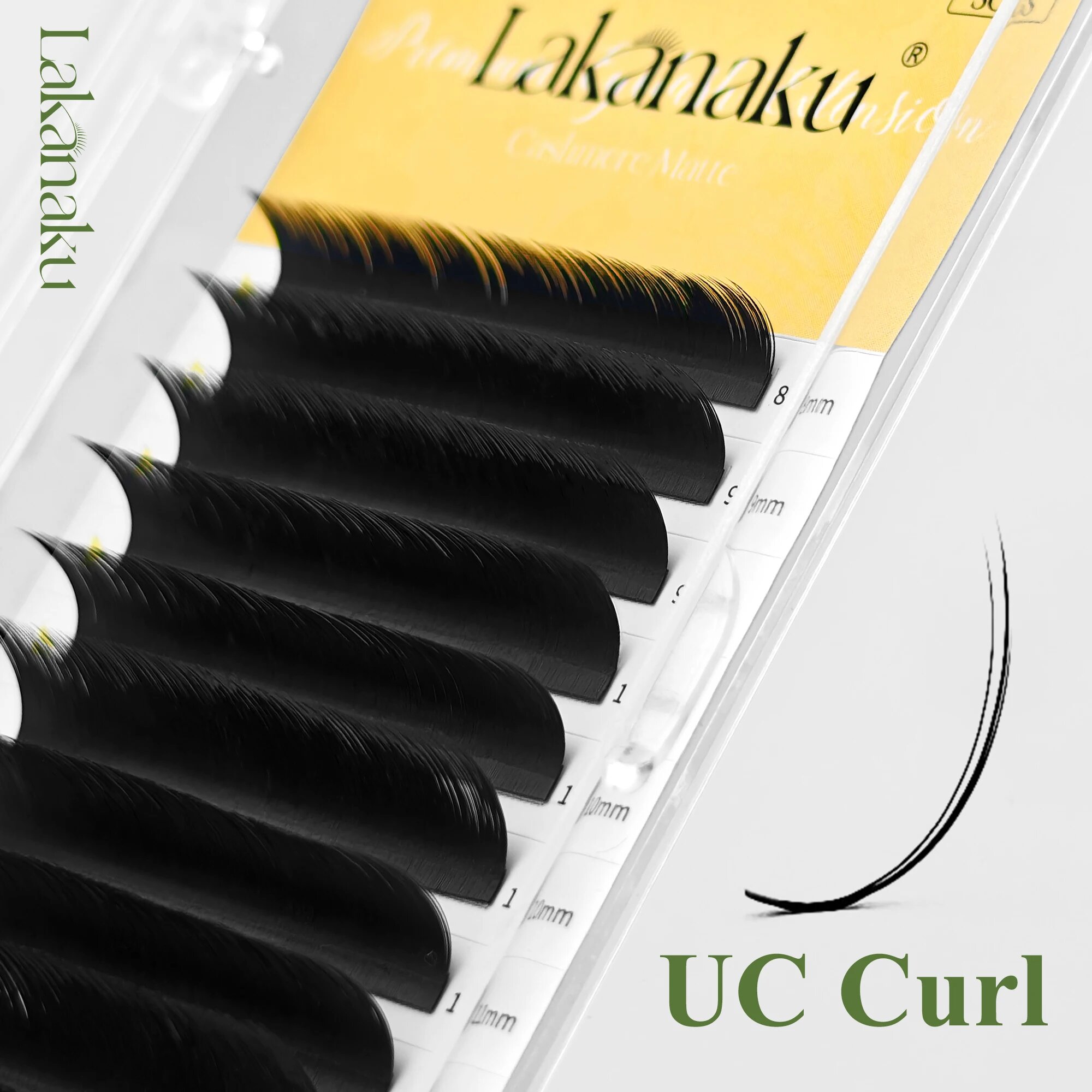 Abonnie UB UC Camellia Wispy Lashes 8-15mm 10mm x 3, UC