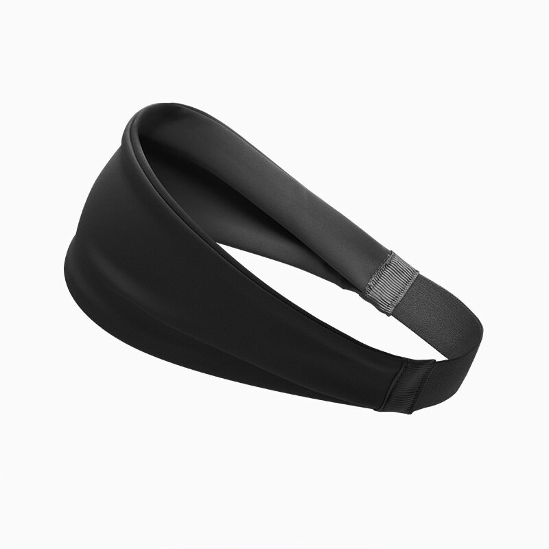 Головной бантик для спорта впитывающий пото Sweat Absorbing Headband для бега фитнеса баскетбола новый мужской женский весенний летний спортивный головной бантик черного цвета