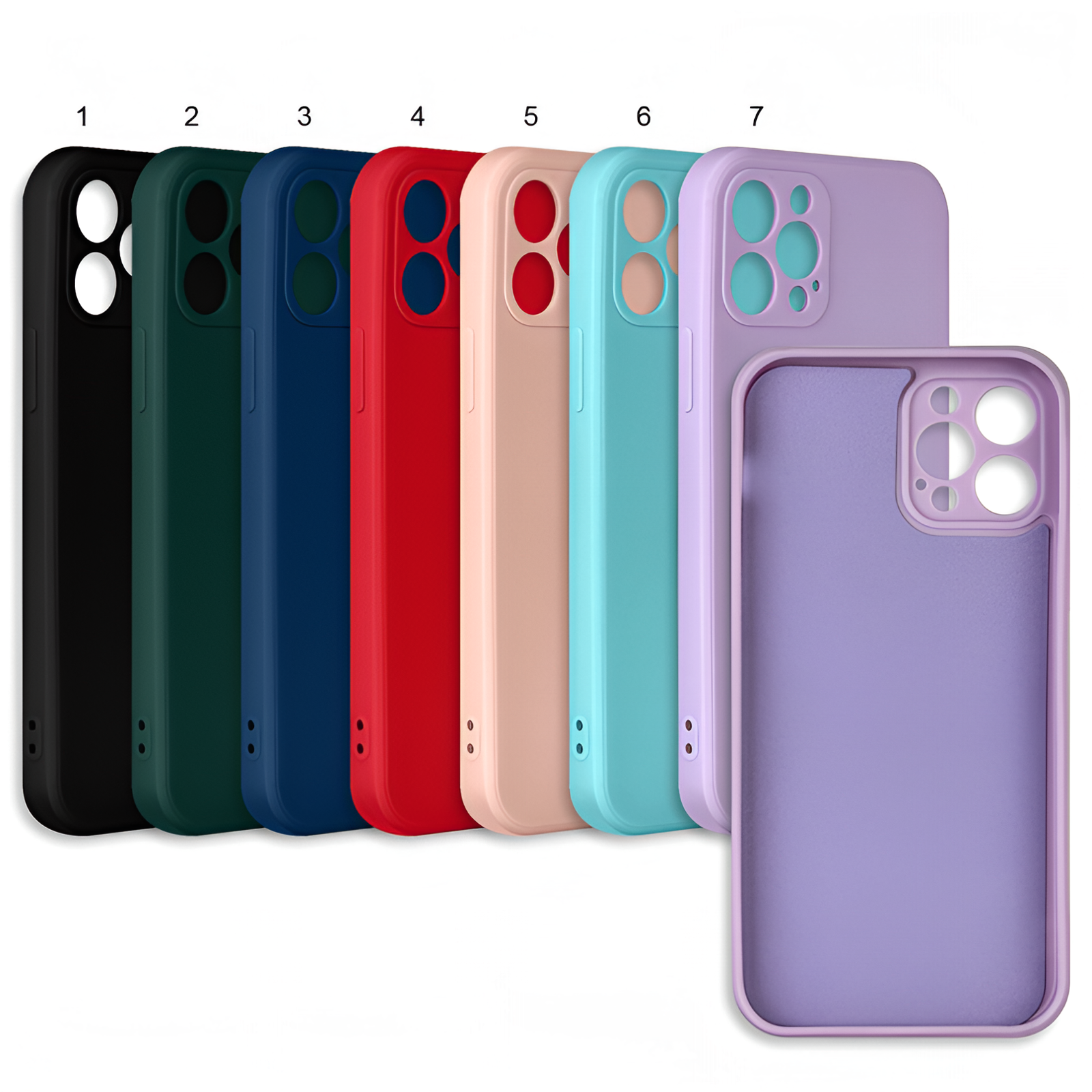 Чехол для iPhone 12 Pro силиконовый Soft Touch с закрытой камерой темно-зеленый