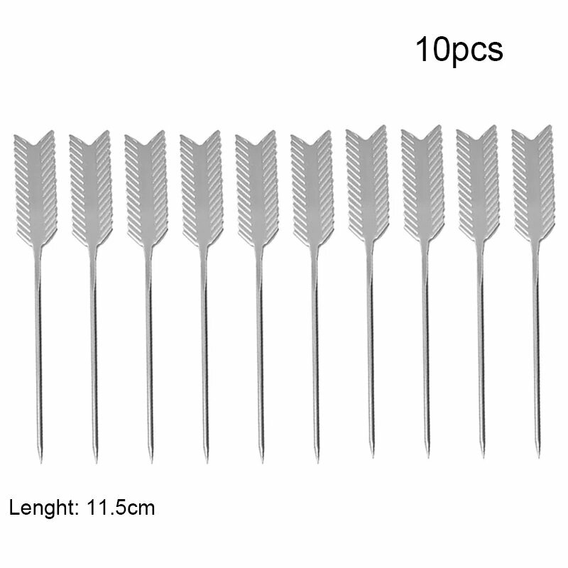 Палочки для коктейлей Subliva из нержавеющей стали Серый, 10pcs Silver