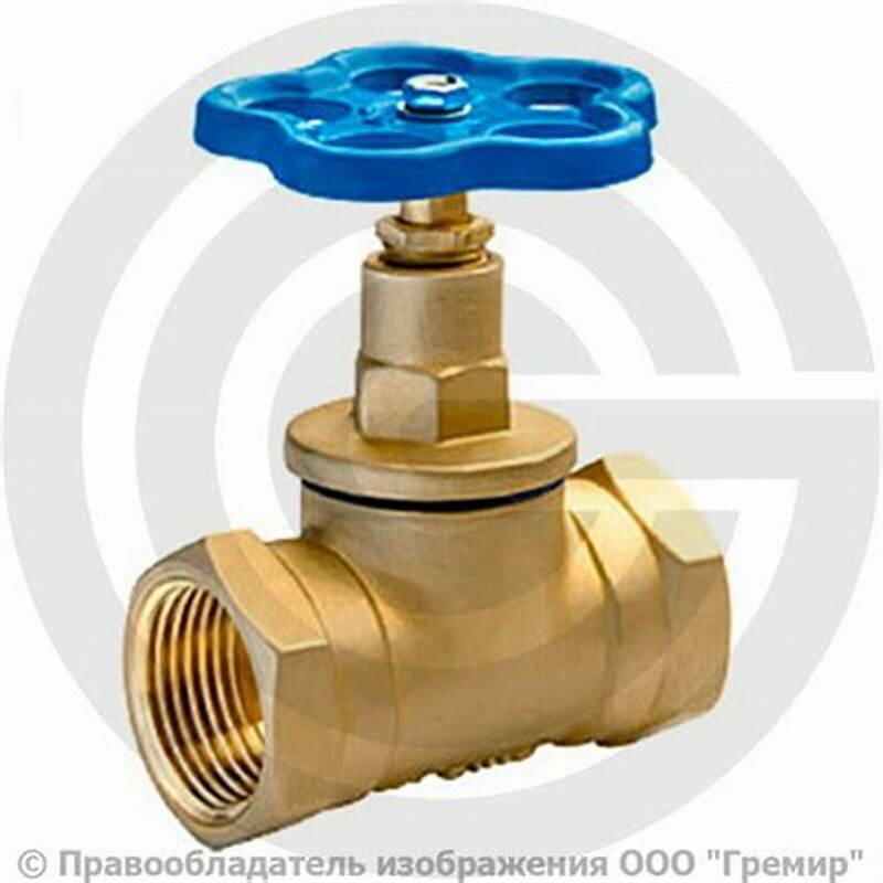 Запорный вентиль муфтовый латунный 15Б3р, Ду 25, Ру 16, БАЗ, А50 М, рукоятка-флажок