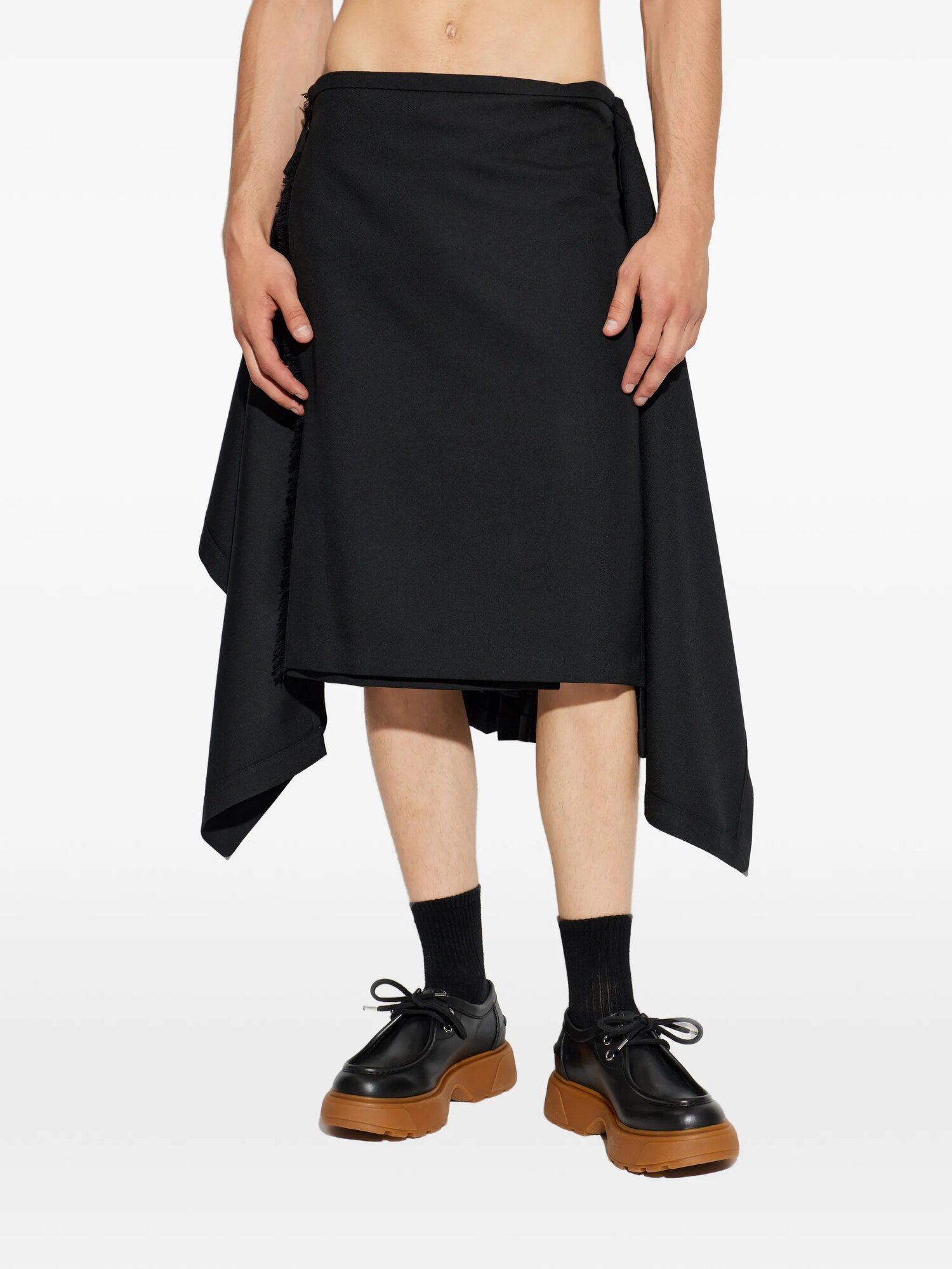 Юбка Asymmetric pleated skirt