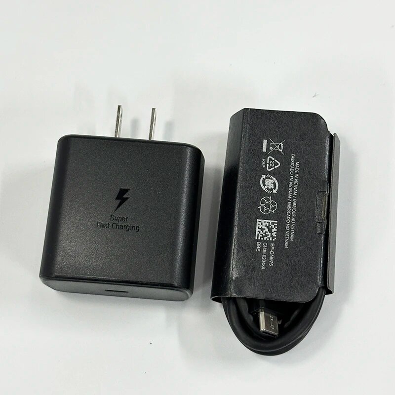 Оригинальное зарядное Samsung 45W Type-C, кабель 1.5м, Black US set