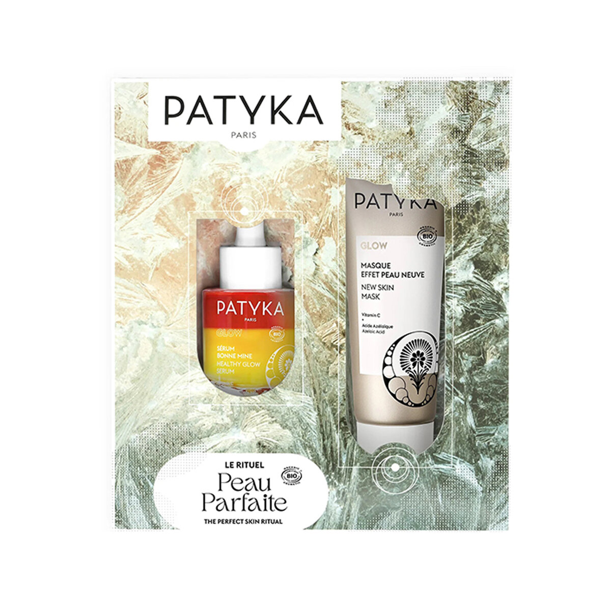 PATYKA Набор для лица Glow (двухфазная сыворотка-сияние 30мл + маска 50мл)