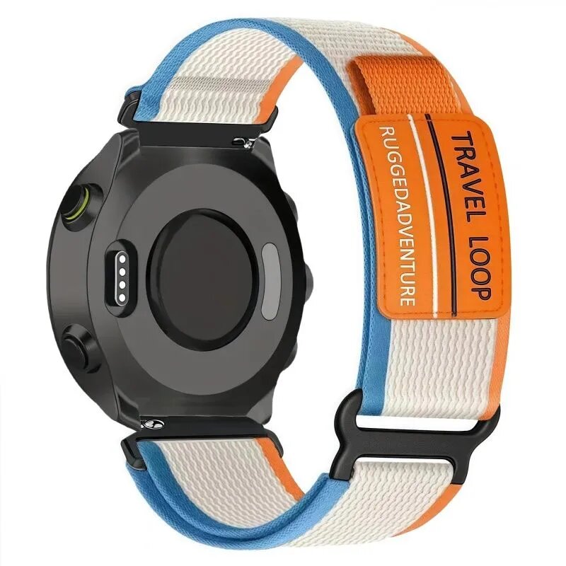 Нейлоновый ремешок для 20мм смарт-часов Garmin Forerunner 570 42мм, 245/ 645/ 165, 158 и 55, 245/ 645/ 165 Music, с легко регулируемой застежкой-липучкой, Trail Loop, модный спортивный стиль