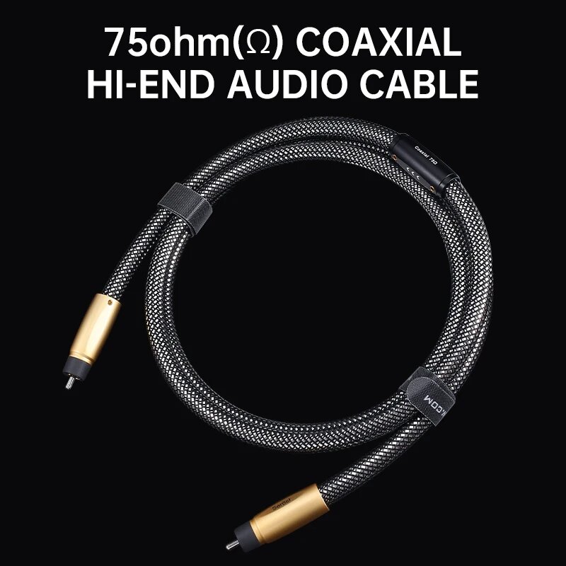 Коаксиальный кабель Serost Hi-END RCA 75 Ом, 1m