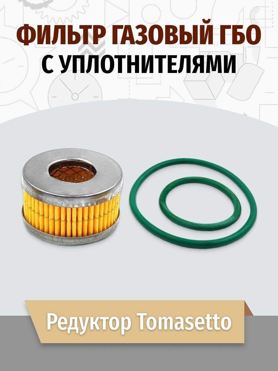 Фильтр в редуктор для ГБО с уплотнителями (1кт)