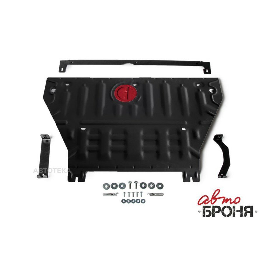 Защита картера + КПП + комплект крепежа Сталь Mazda 3 2003-2008 V - 1.6 2.0/Mazda 5 2 автоброня 111038281