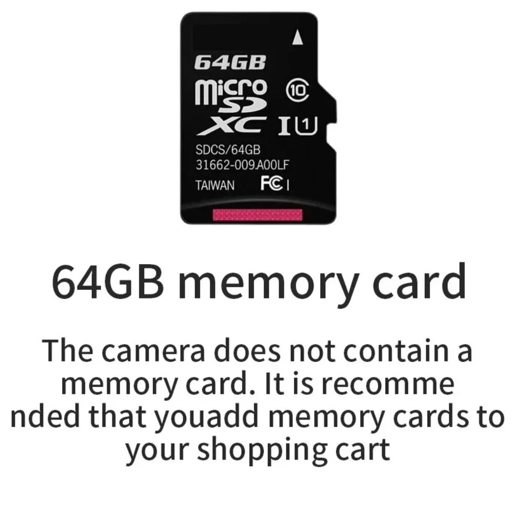 Мини-видеокамера S5 64GB Memory Card