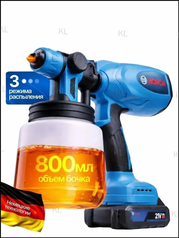 Краскопульт аккумуляторный 1200 Вт