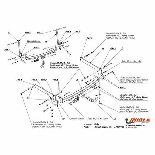 Фаркоп suzuki (kizashi 4d) IMIOLA r007