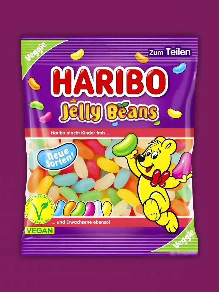 Мармелад HARIBO Jelly Beans (Желейные Бобы) 160г Германия