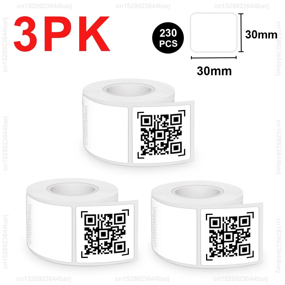 Ecowell Max P50 Беспроводной Термопринтер Этикеток Белый, 3PK 30-30mm