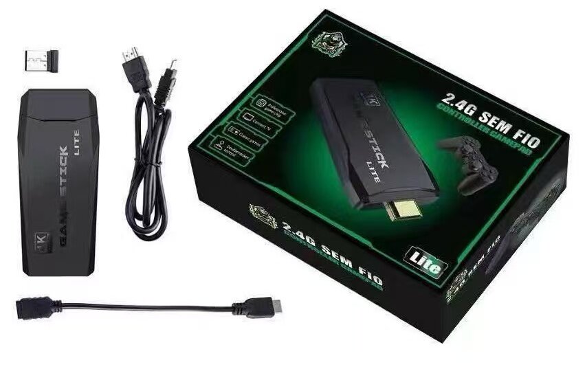 Игровая приставка консоль для детей и взрослых Game Stick Lite(Gamestick), более 20000 игр, 64 Гб