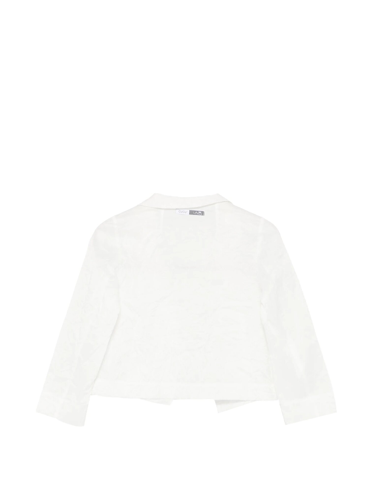Пиджак Crinkled-finish long-sleeve cotton blazer