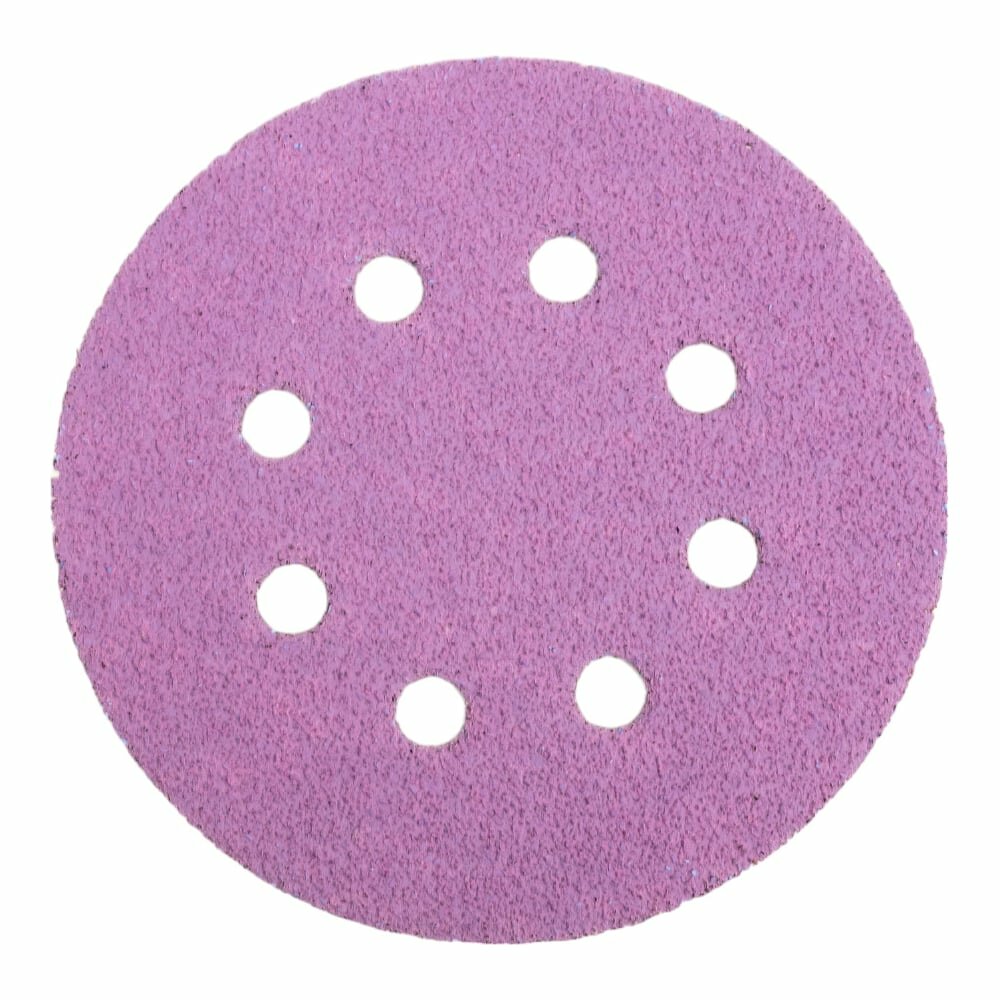 Круг шлифовальный Purple PP627 (125 мм; 8 отверстий; Р40; 50 шт) Hanko PP627.125.8.0040
