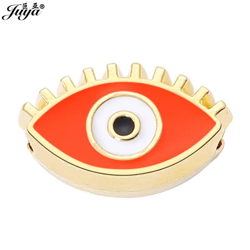 Бусины от сглаза Juya 10 шт Silver, Оранжевый, Orange