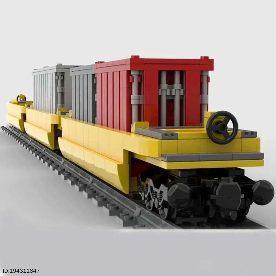 MOC Building Bricks TTX Well Train Контейнеры