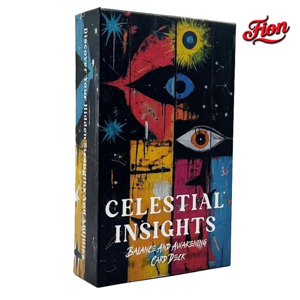 Карты Таро Celestial Insights Balance and Awakening Card Deck, 56 шт, 12x7 см