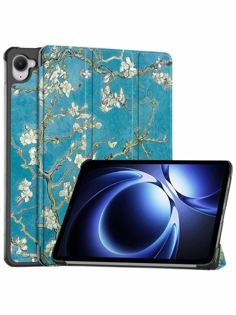 Чехол на Xiaomi Pad Mini / Ксиаоми Пад Мини, Redmi K Pad / Редми К Пад, 2025 года, 8.8 дюйма, умный с магнитом, цветущая сакура