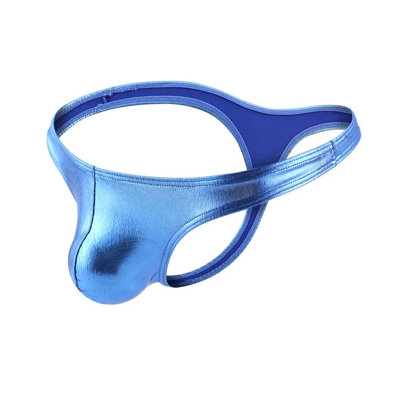 Мужские стринги QWQINGWU из полиэстера M, Blue