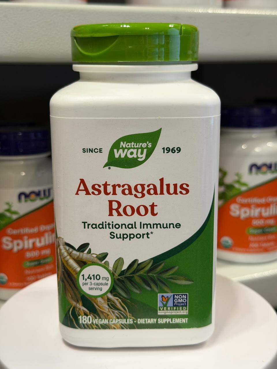 Nature's Way Astragalus - Корень астрагала для поддержания иммунитета 180 капсул