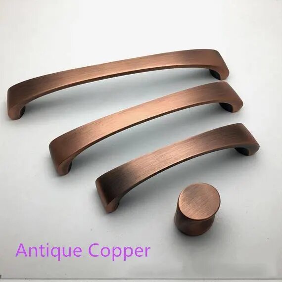 Ручки для шкафов, набор из 5 штук, латунь, бронза, черный никель Knob, Antique Copper