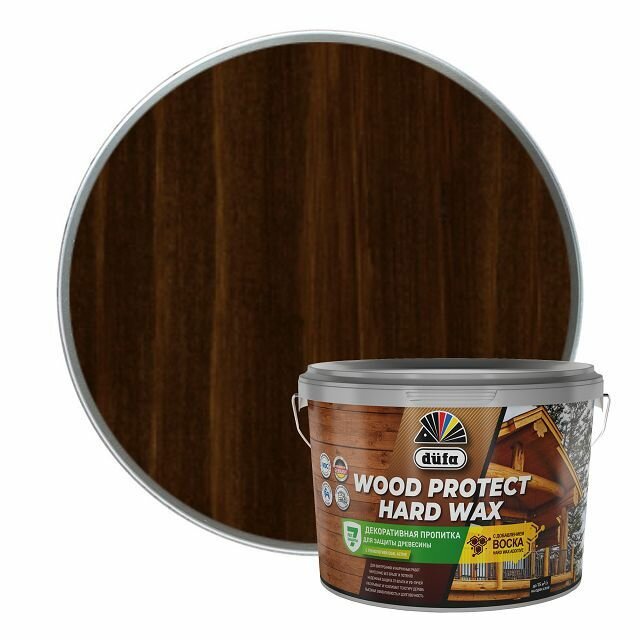 Средство деревозащитное DUFA Wood Protect Hard wax каштан 2.5л, МП00-010454