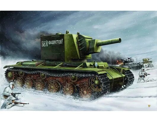 Trumpeter 00311 1/35 Советский танк КВ (пушечная башня) сборная модель