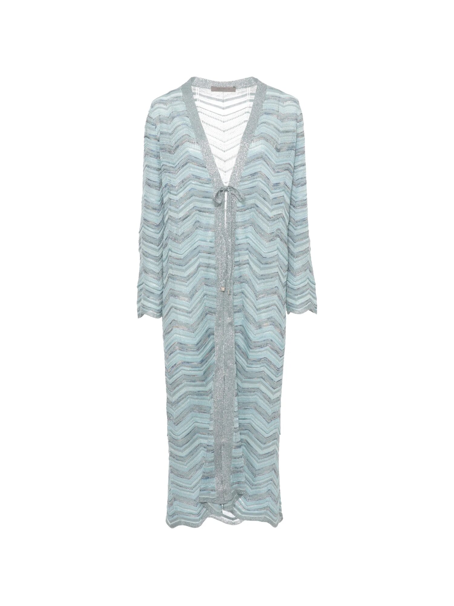 Кардиган Zigzag-knit longline cardigan